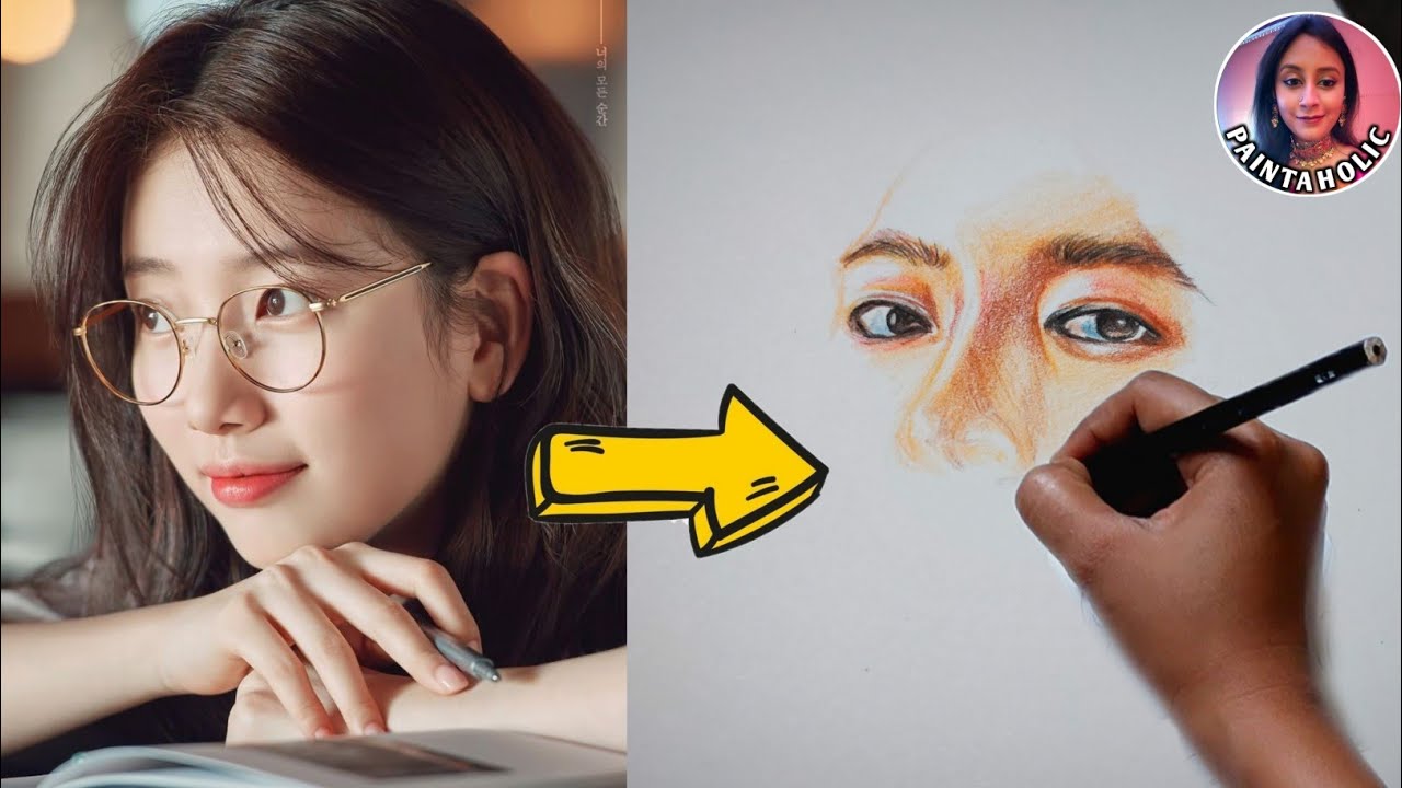 Bae Suzy Drawing with the CHEAPEST Pencil Colour || PAINTAHOLIC - YouTube