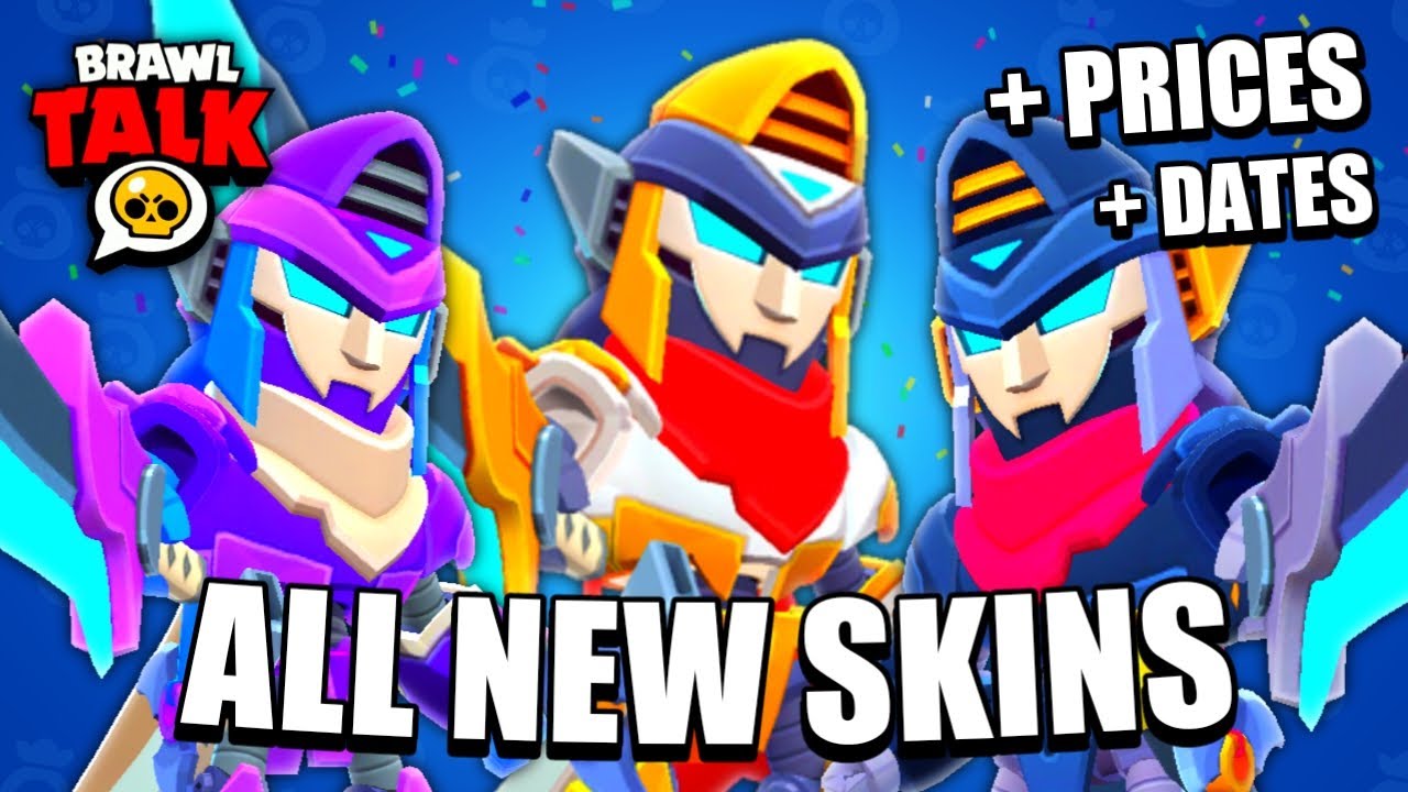 [SNEAK PEEK] ALL NEW UPDATE'S SKINS - BRAWL STARS - YouTube