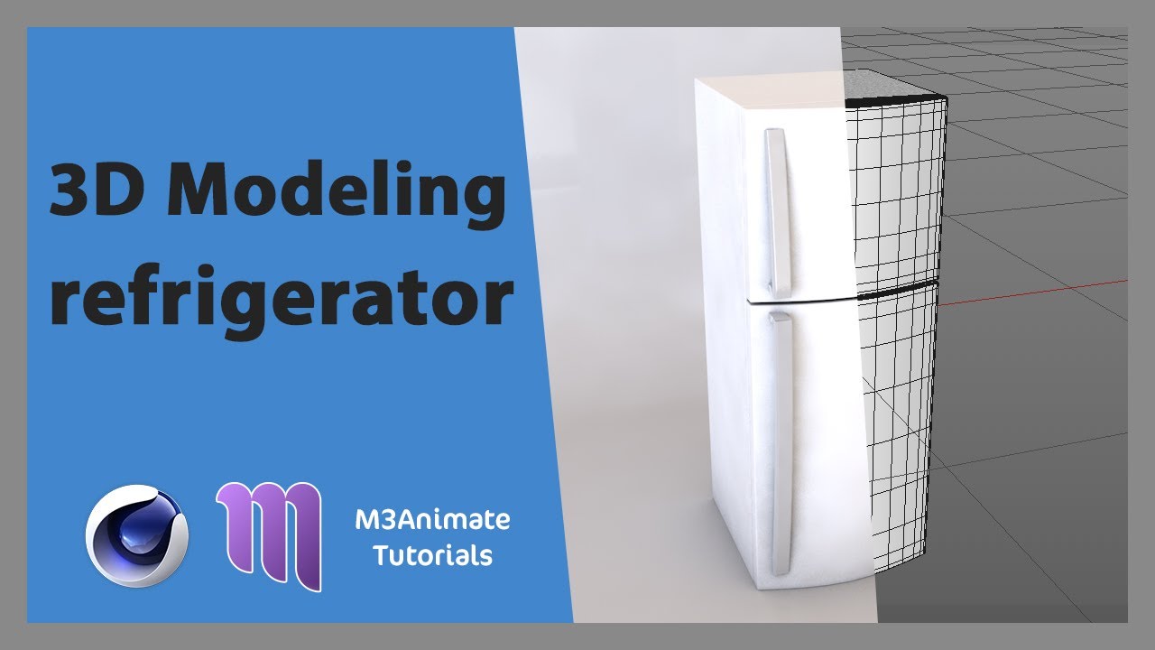 Cinema 4D Tutorial - Refrigerator model speed art in C4D - YouTube