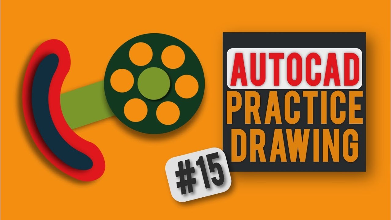 Autocad Practice | Drawing 4 - YouTube