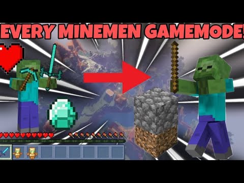 PLAYING EVERY MINEMEN GAME MODE!!! (minecraft minemen) - YouTube