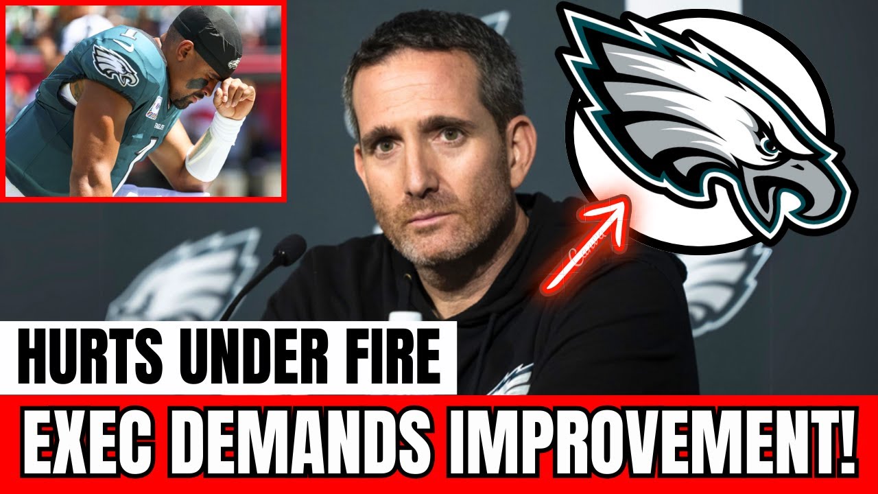JALEN HURTS UNDER FIRE! EAGLES EXEC DEMANDS PUBLIC GROWTH, STIRS DEBATE | eagles news - YouTube