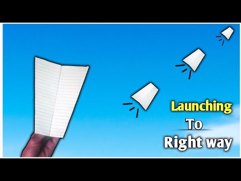 How to make a paper plans fly for 2000 feet || Easy paper plan || Try ...