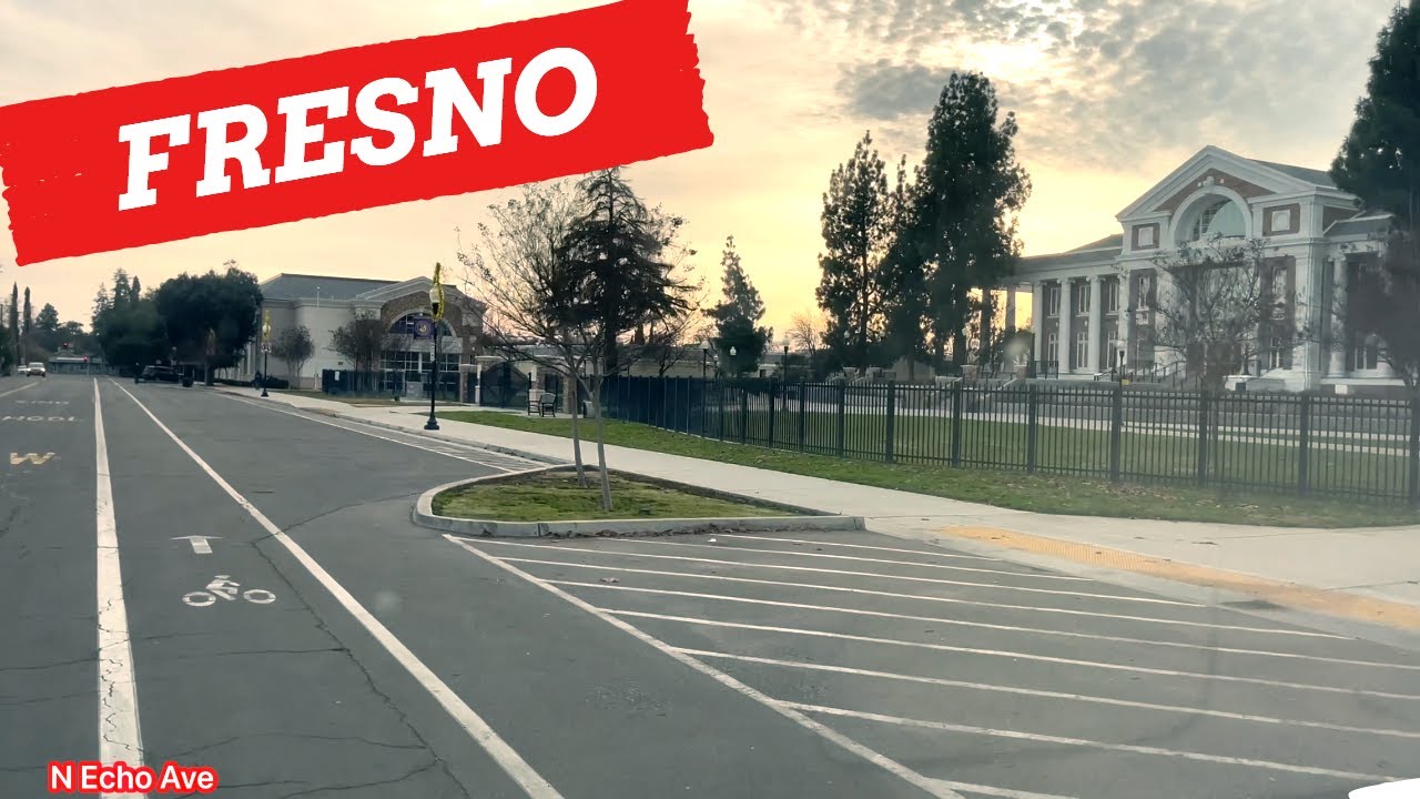 FRESNO CALIFORNIA, FRESNO HIGH SCHOOL, DRIVING DOWNTOWN - YouTube