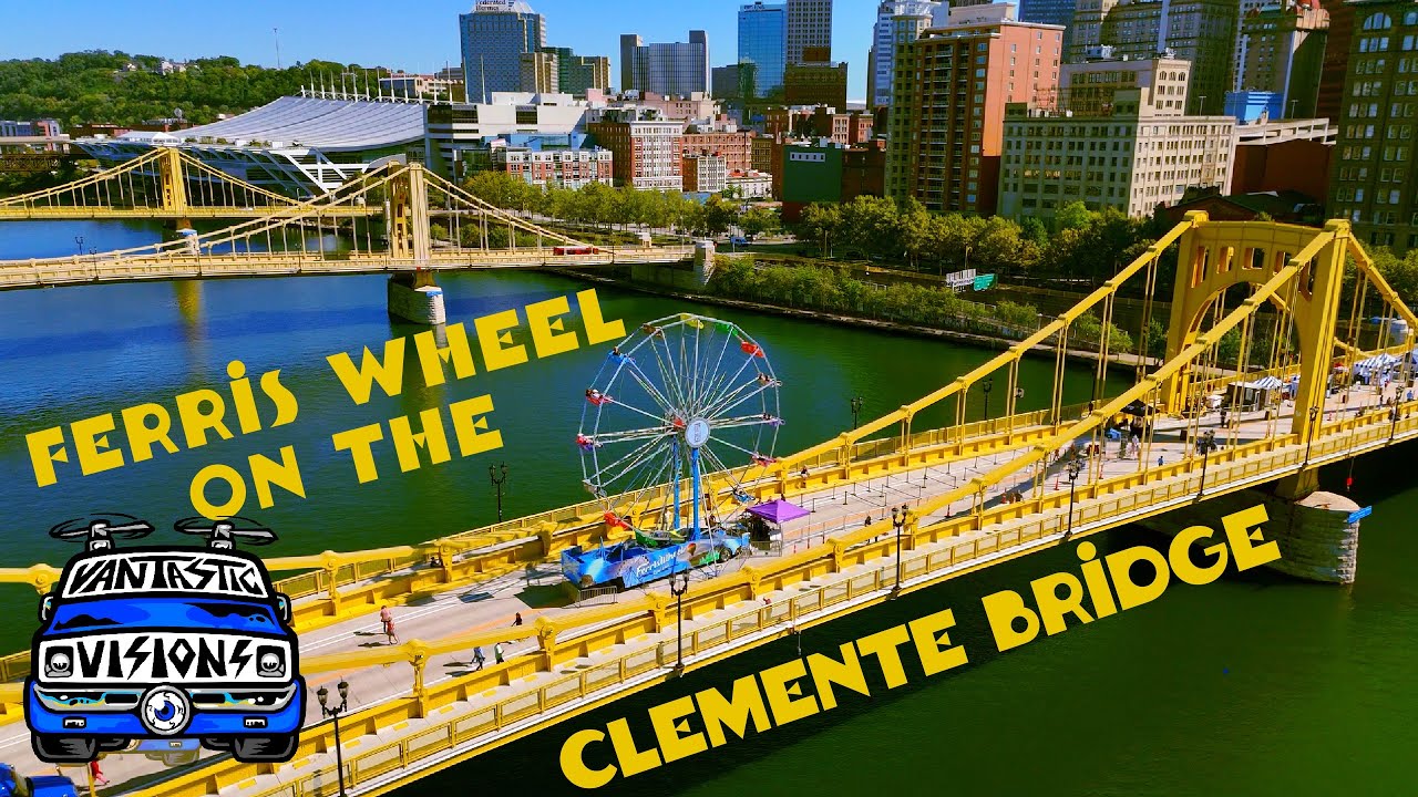 FERRIS WHEEL ON PITTSBURGH'S CLEMENTE BRIDGE OKTOBERFEST 2024 PNC PARK ...