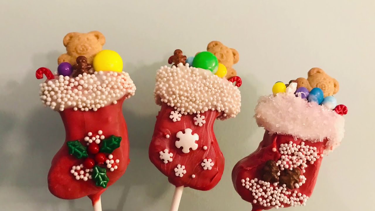 Stuffed Stocking Cake Pops! | If The Oven Mitt Fits - YouTube