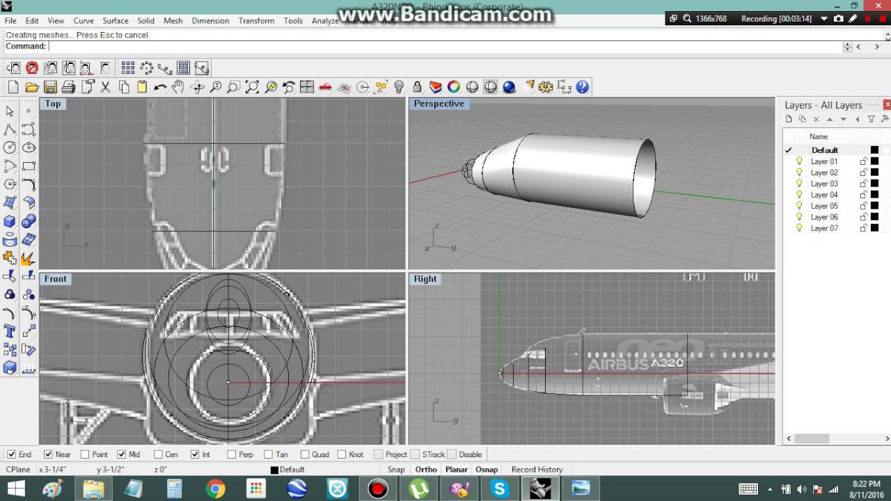 Drawing the fuselage 1 - YouTube