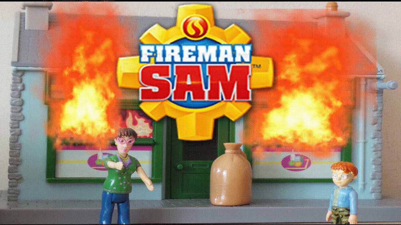 Fireman Sam and Elvis Save Mrs Prices' Pontypandy Shop from Fire - YouTube
