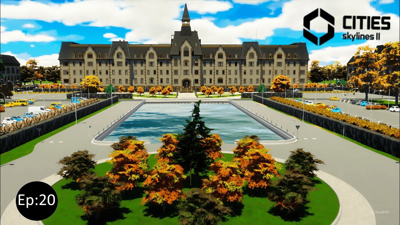 Beautiful Realistic College Cities Skylines 2 Timelapse No Commentary ...