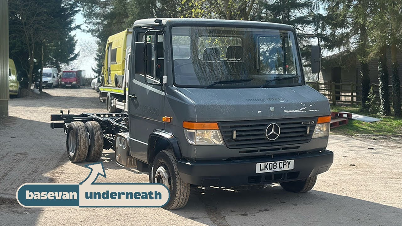 Underneath a great van with a great chassis, Mercedes Vario - LK08CPY ...