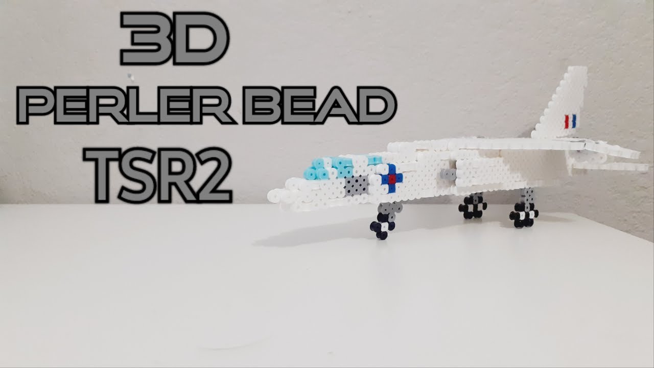 3D Perler Bead TSR-2 Fighter Jet (FULL TUTORIAL) - YouTube