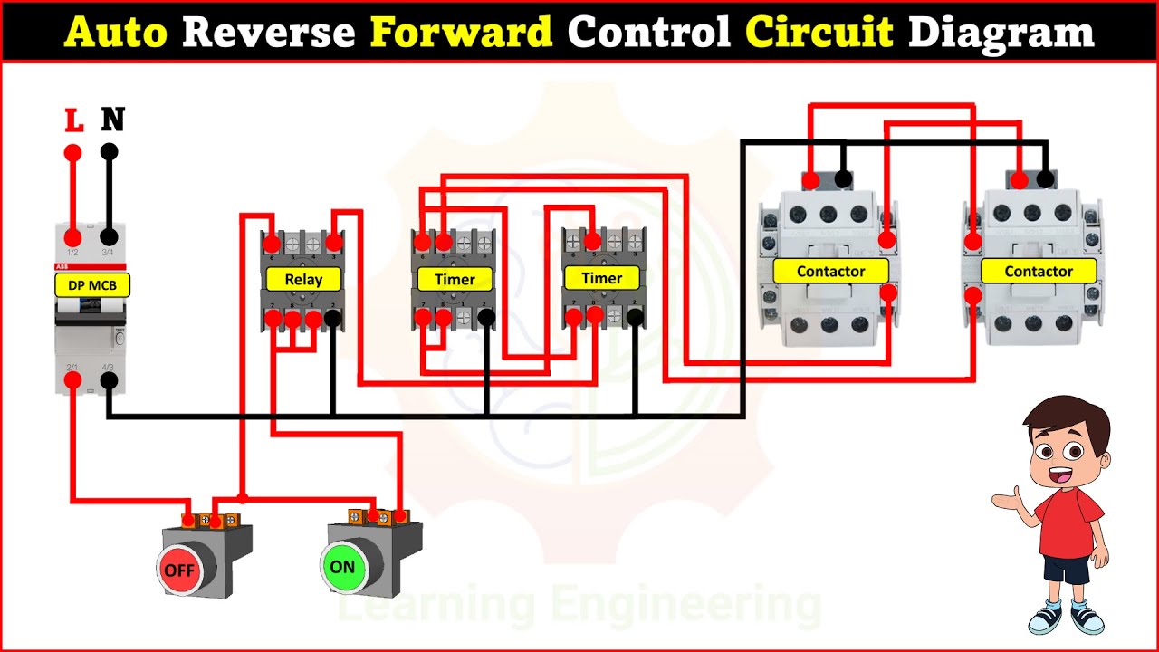 Auto Reverse Forward Control Circuit Diagram - YouTube