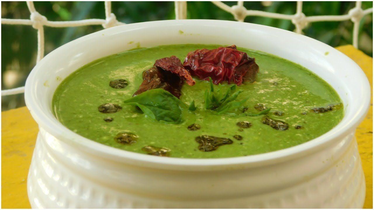 tambuli recipe|malabar spinach tambuli|Basale soppu|tambli recipes ...