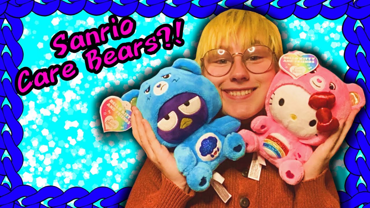 Sanrio x Care Bears Collab Plushies Opening! (Cheer x Hello Kitty and ...