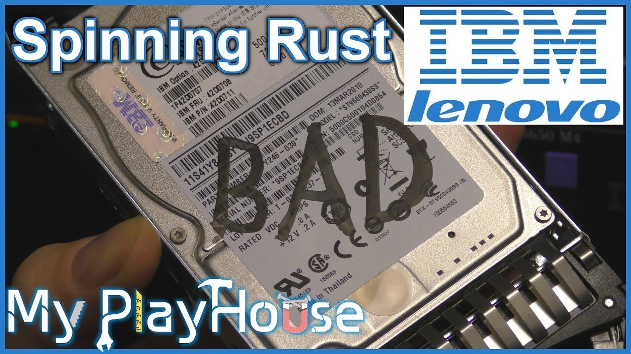 Spinning Rust Drive Gone BAD - Easy fix on a Lenovo Server - 777 - YouTube