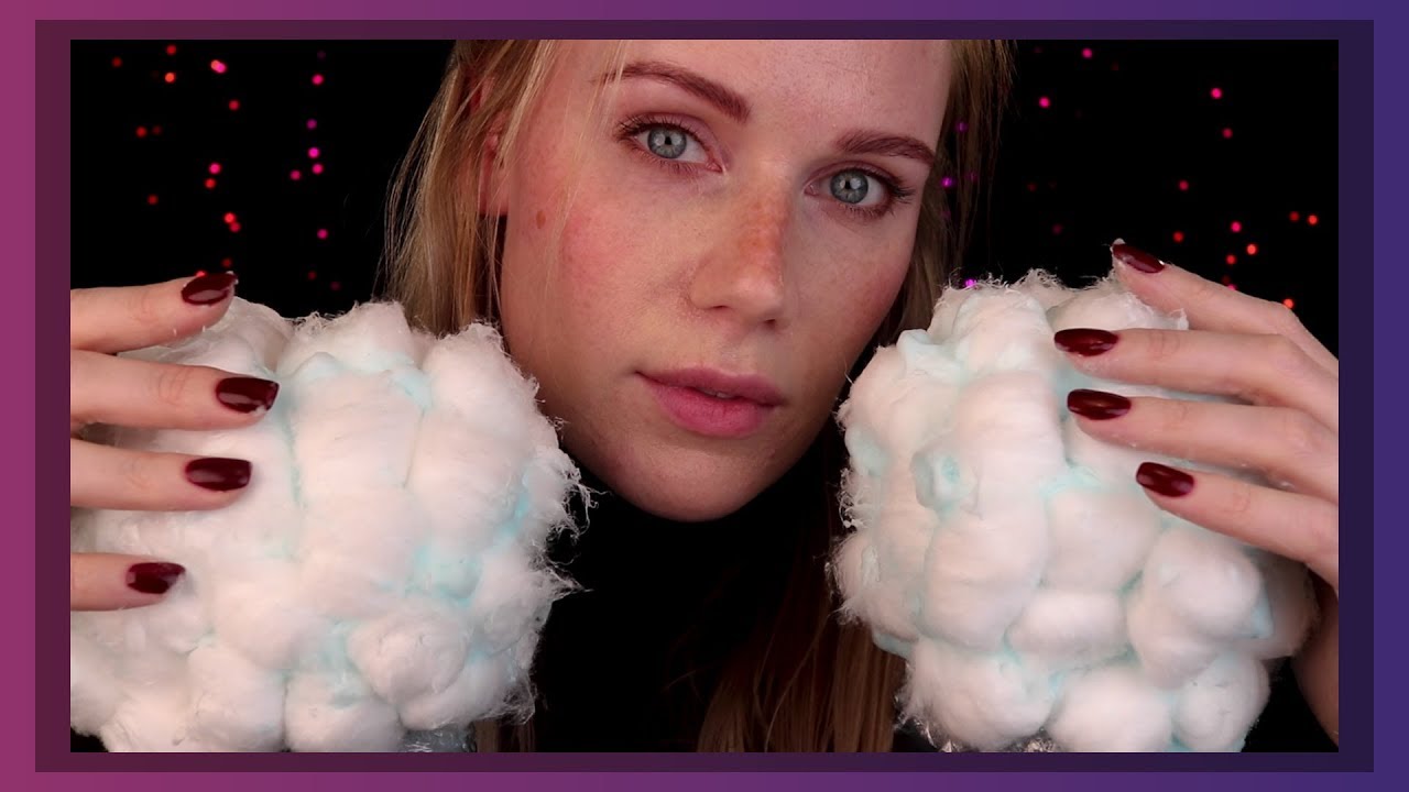 ASMR ☁️ Cloudy EAR Massage ☁️ inaudible whispers ☁️ spray sounds (ear ...