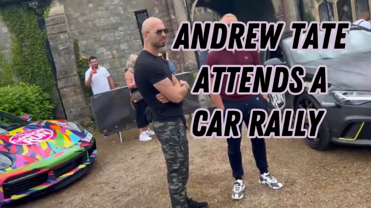 Andrew Tate attends a Car rally in his (Ferrari Super Fast 812 ) - YouTube