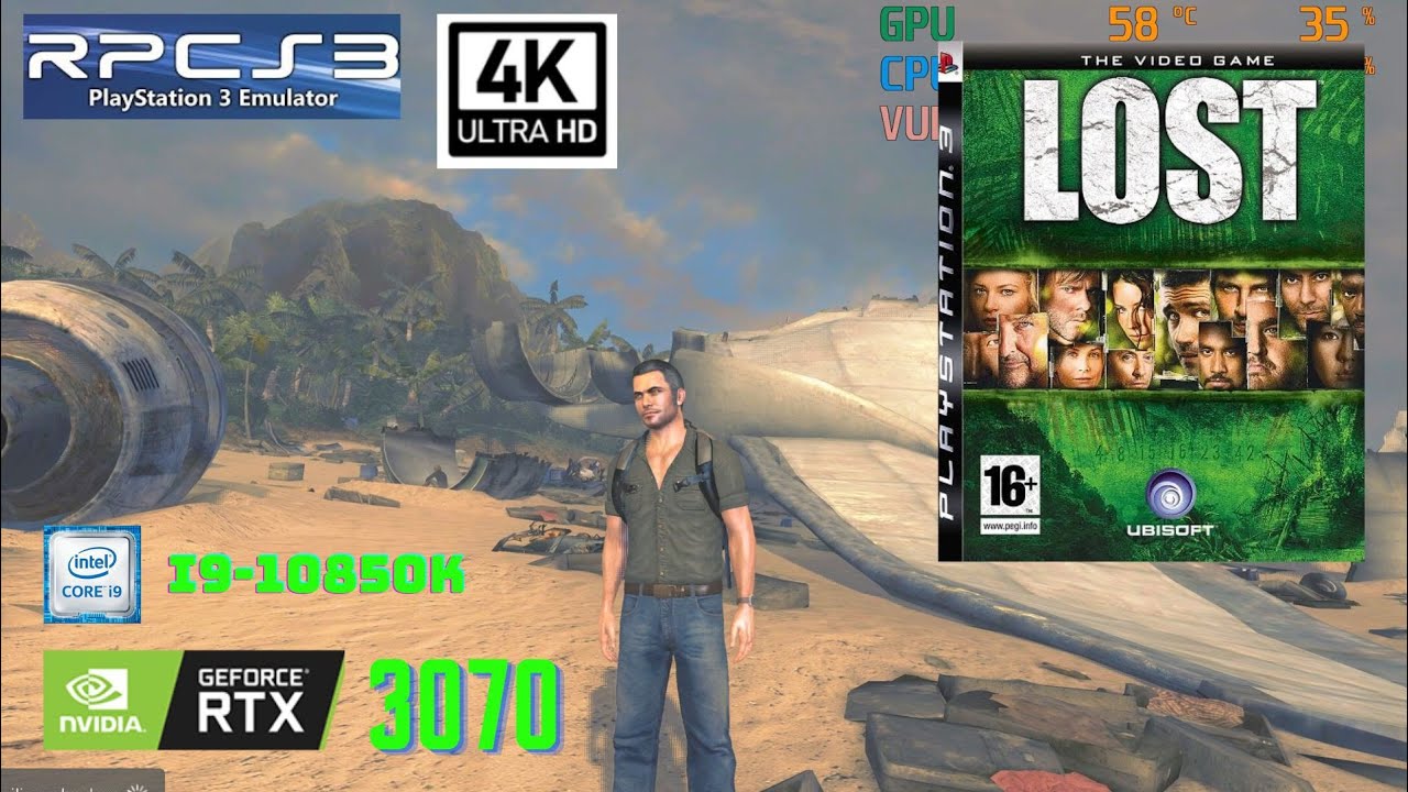 Lost: The Video Game - - RPCS3 - 4K - Settings Shown - YouTube