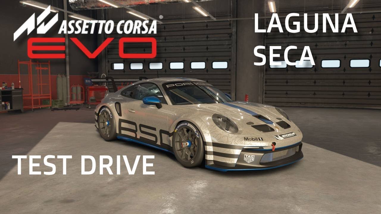 PORSCHE 911 GT3 CUP 992 (2021) TEST DRIVE ON LAGUNA SECA[Assetto Corsa ...