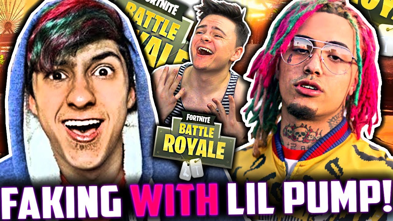 KID FAKES FORTNITE WITH LIL PUMP - YouTube