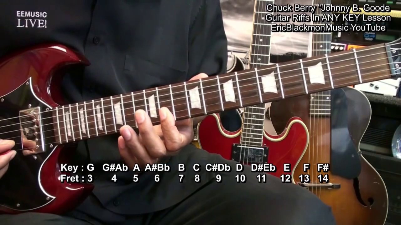 How To Use Chuck Berry Johnny B. Goode Guitar Solo Riffs In EVERYTHING ...