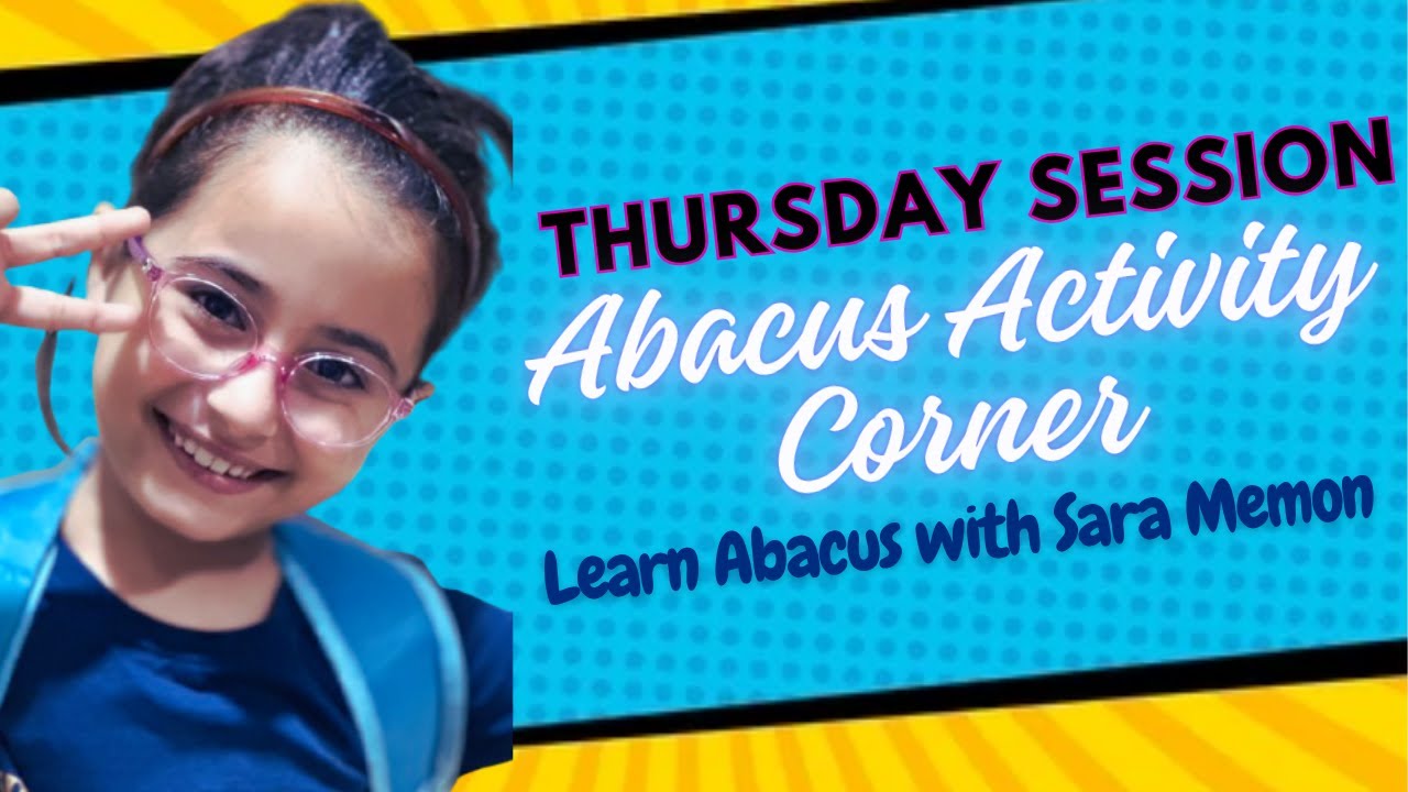 Thursday Fun with Sara | Learn Abacus Through Activities | Fun Math for ...