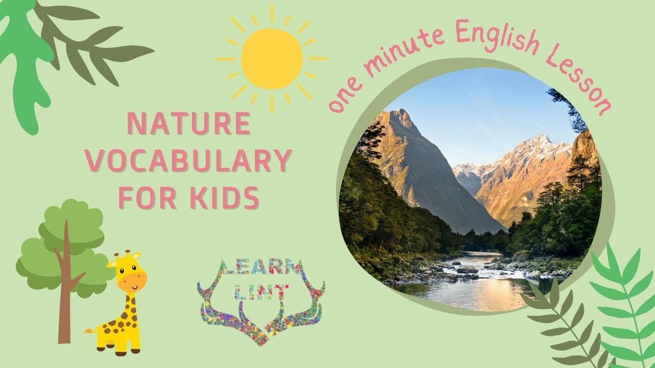 🚀Explore NATURE 🌳 | ENGLISH lesson for Kids | 1-minute Vocabulary # ...