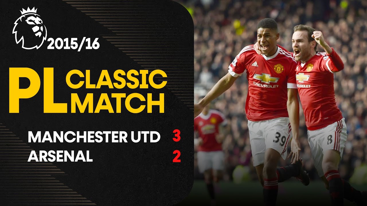 Manchester United 3-2 Arsenal | 2015/2016 | Throwback Premier League ...