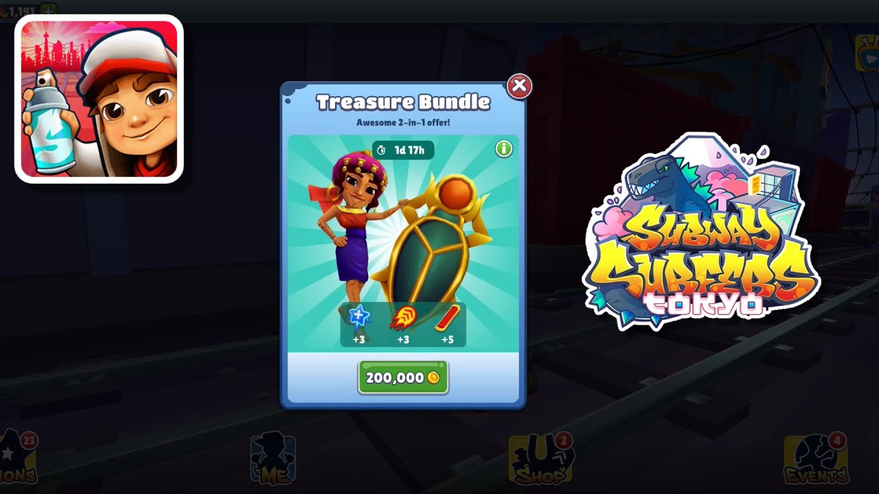 Subway Surfers Tokyo 2023 Treasure Bundle - Salma Nomad Outfit - YouTube