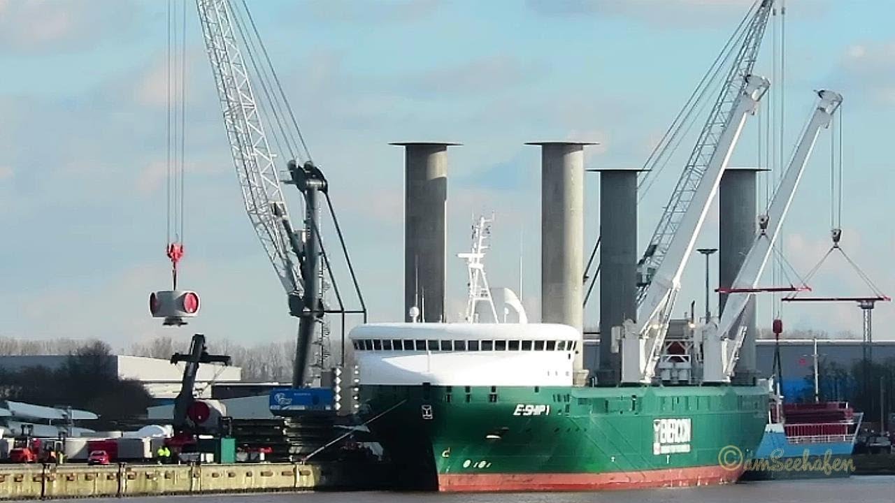 E-Ship 1 DGFN2 IMO 9417141 Emden Rotorschiff Flettner rotorsails Eship ...