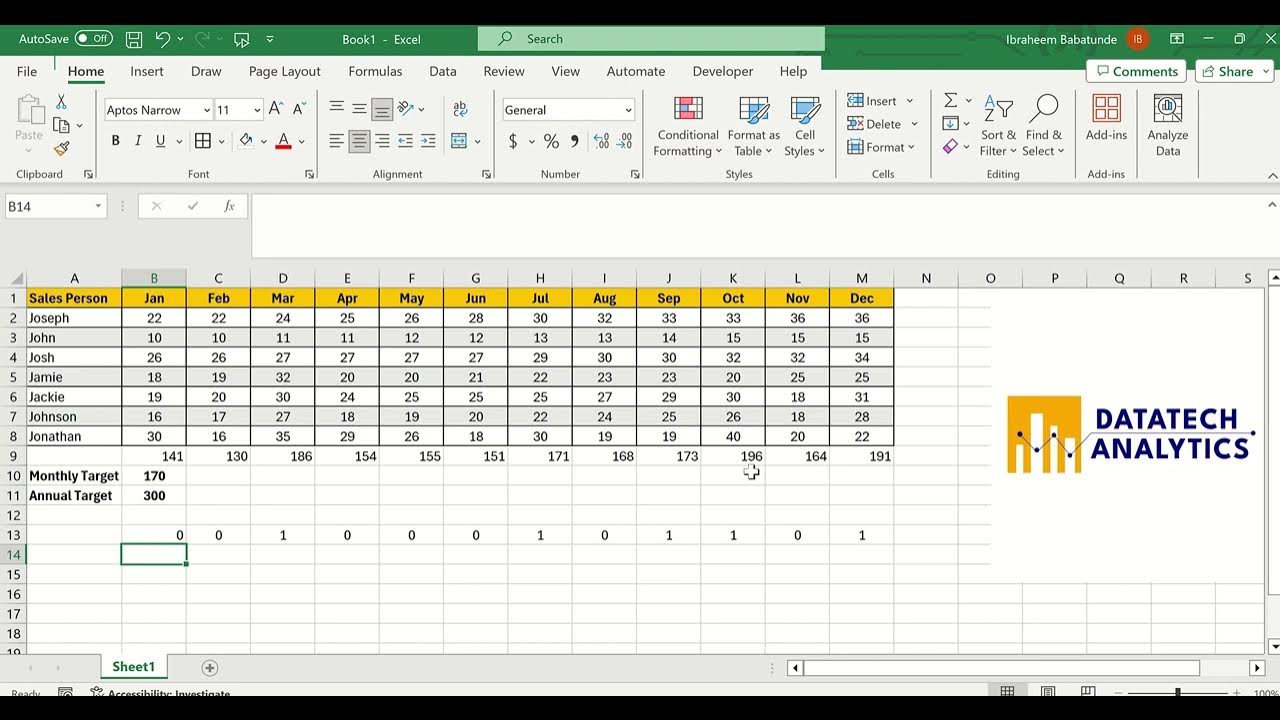 Byrow and Bycol Functions Application in Excel - YouTube