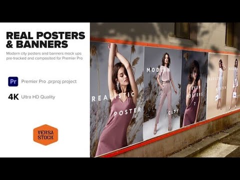 Premiere Pro Template: Real City Posters & Banners 4K - YouTube