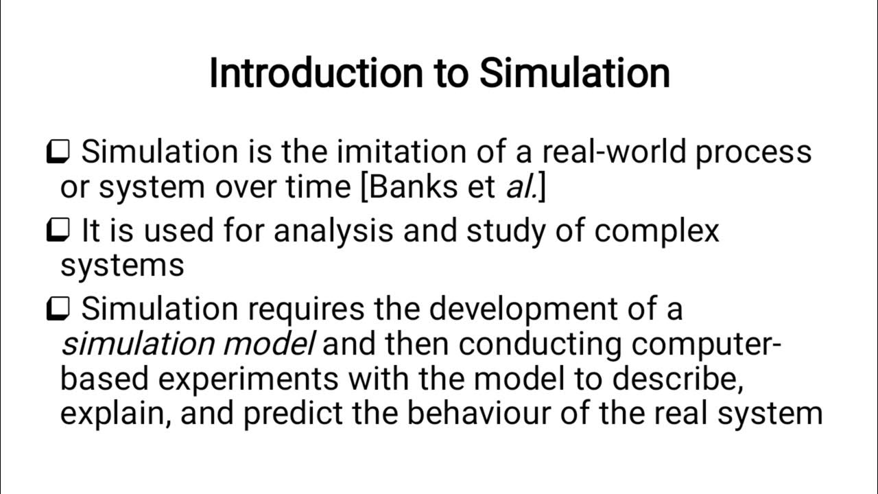 Simulation And Modeling Course -Lec2#Arabic# كورس النمذجة والمحاكاة -المحاضرة الثالثة الثالثة ...