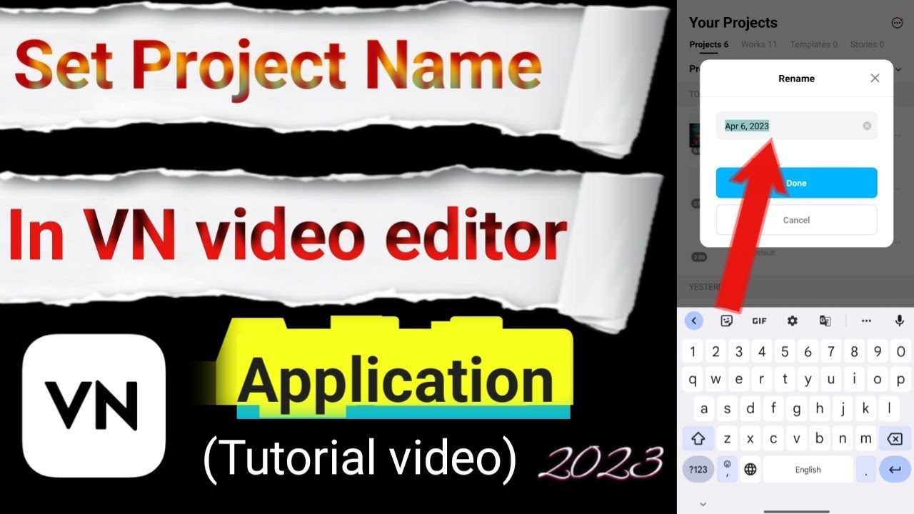 How To Set Project Name In VN Video Editor App VN App Project Rename YouTube How To Set Project Name In VN Video Editor App VN App Project Rename YouTube