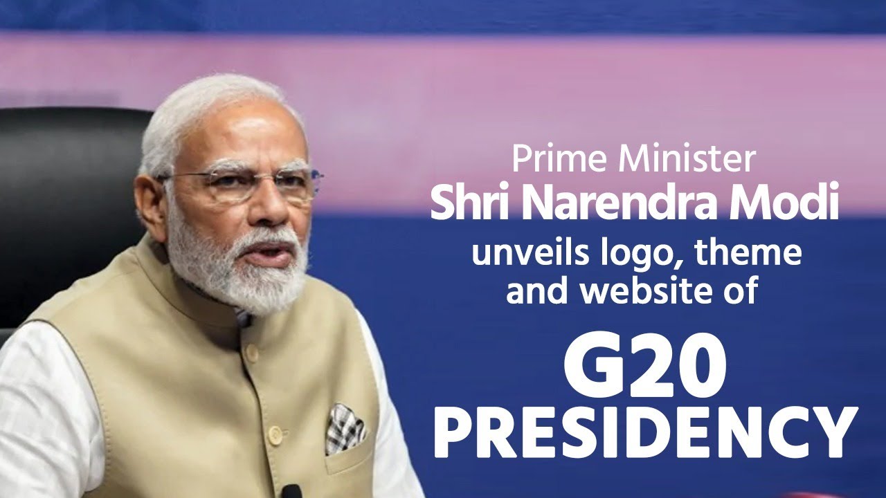 PM Shri Narendra Modi unveils logo, theme & website of India’s G20 ...