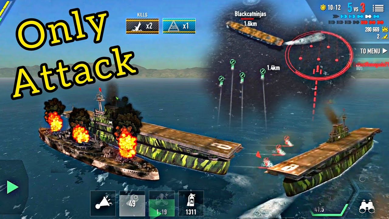 Uss Enterprise Epic Moments [Battle Of Warships] - YouTube