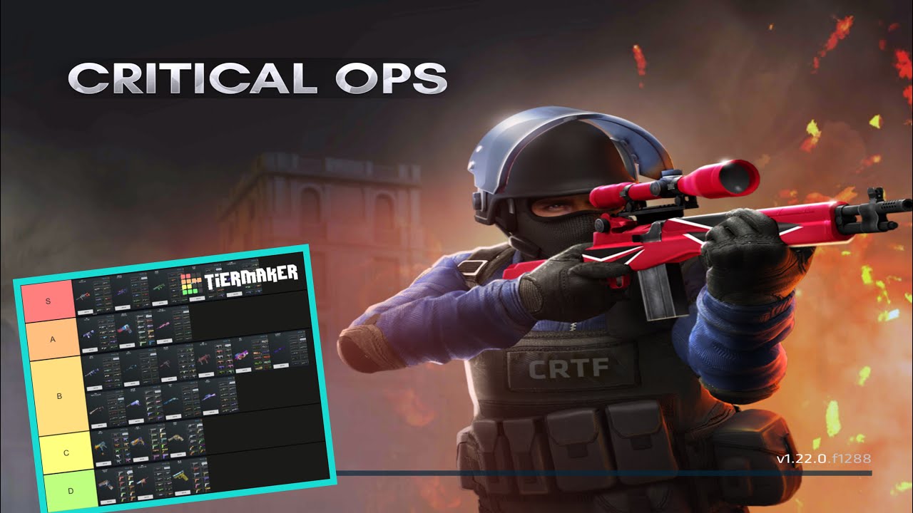 Ranking EVERY Gun In Critical Ops [TIERMAKER EP.1] - YouTube