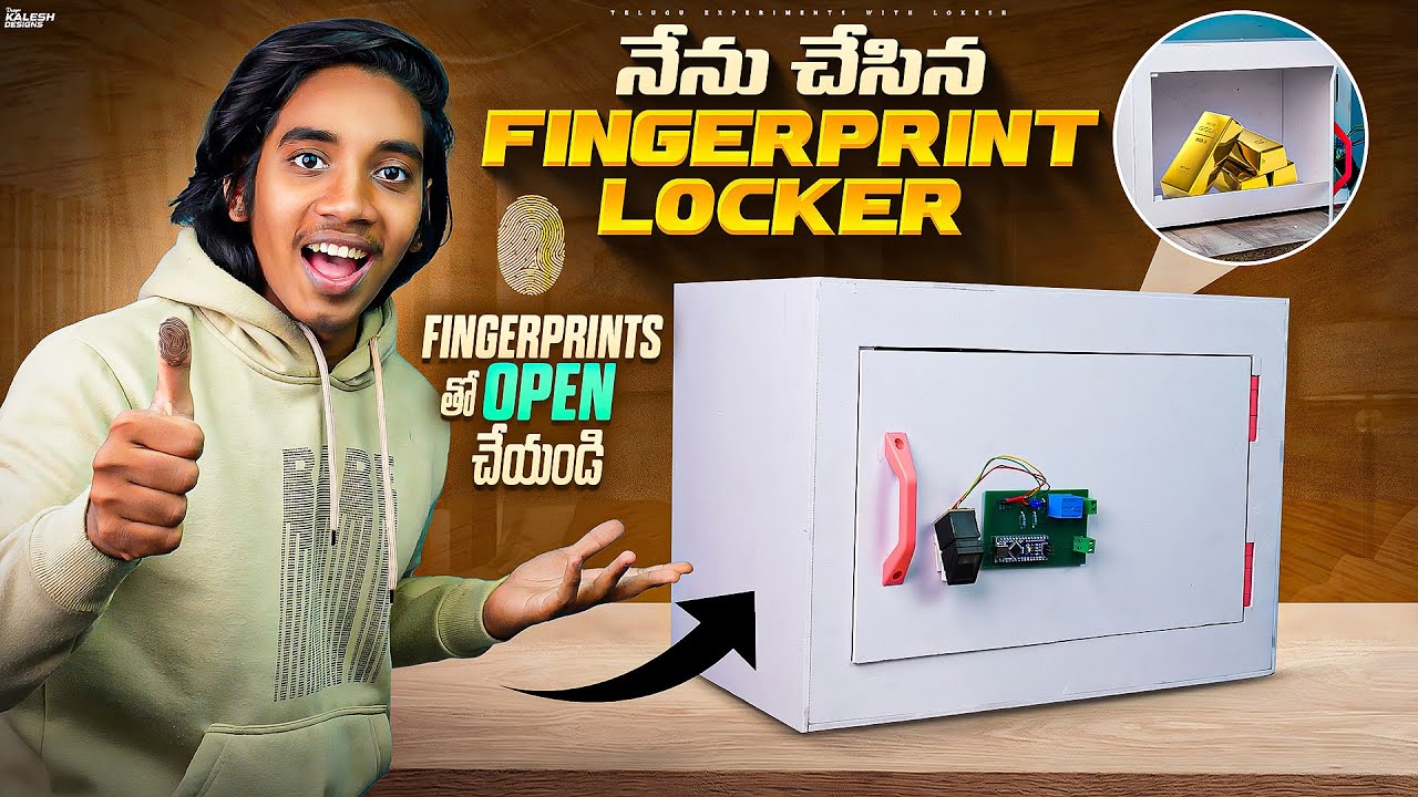 How I Made a Locker with Fingerprint Sensor | Full Tutorial in Telug ...