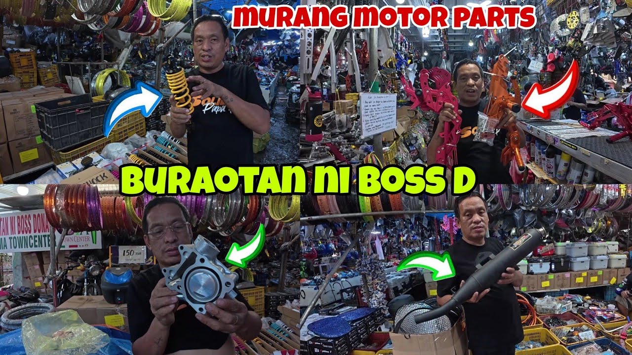 Bilihan ng murang pyesa parts ng motor sa buraotan ni boss donald - YouTube