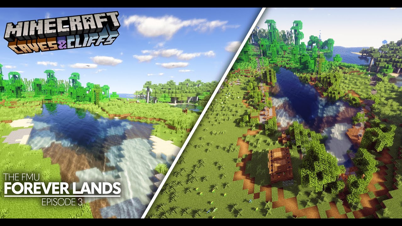 Making A Fishing Lake In Minecraft | Minecraft 1.18 | Survival #3 - YouTube