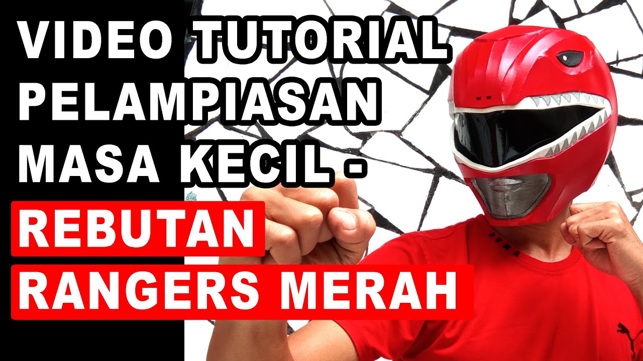 Cara Membuat Helm Power Rangers Dino - Power Rangers Helmet Making ...