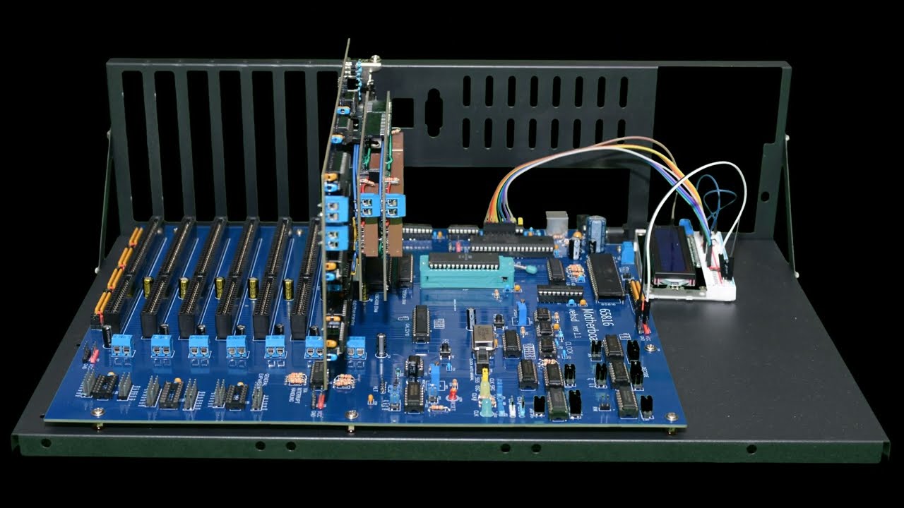 65816 PCB 1.1 Working! - YouTube