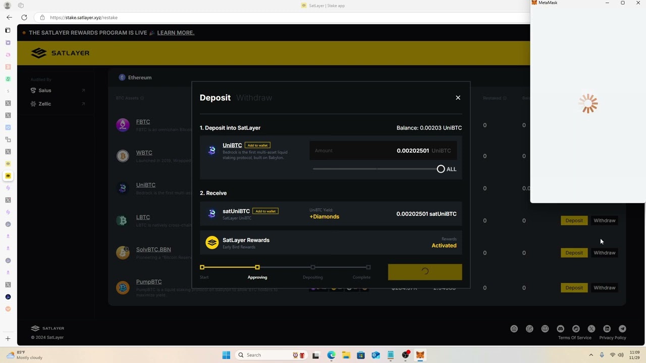 How To The Babylon, Bedrock, Satlayer, FBTC Airdrops At Once?