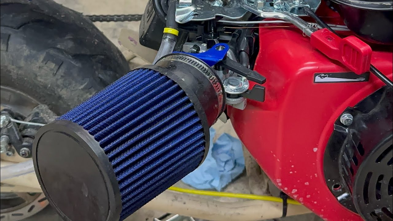 Installing air filter on 224cc predator (fast and easy) - YouTube