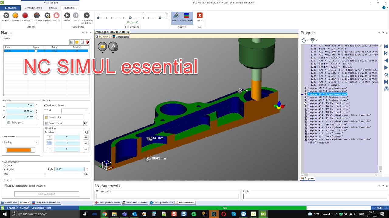 NC Simul essential Edgecam - YouTube