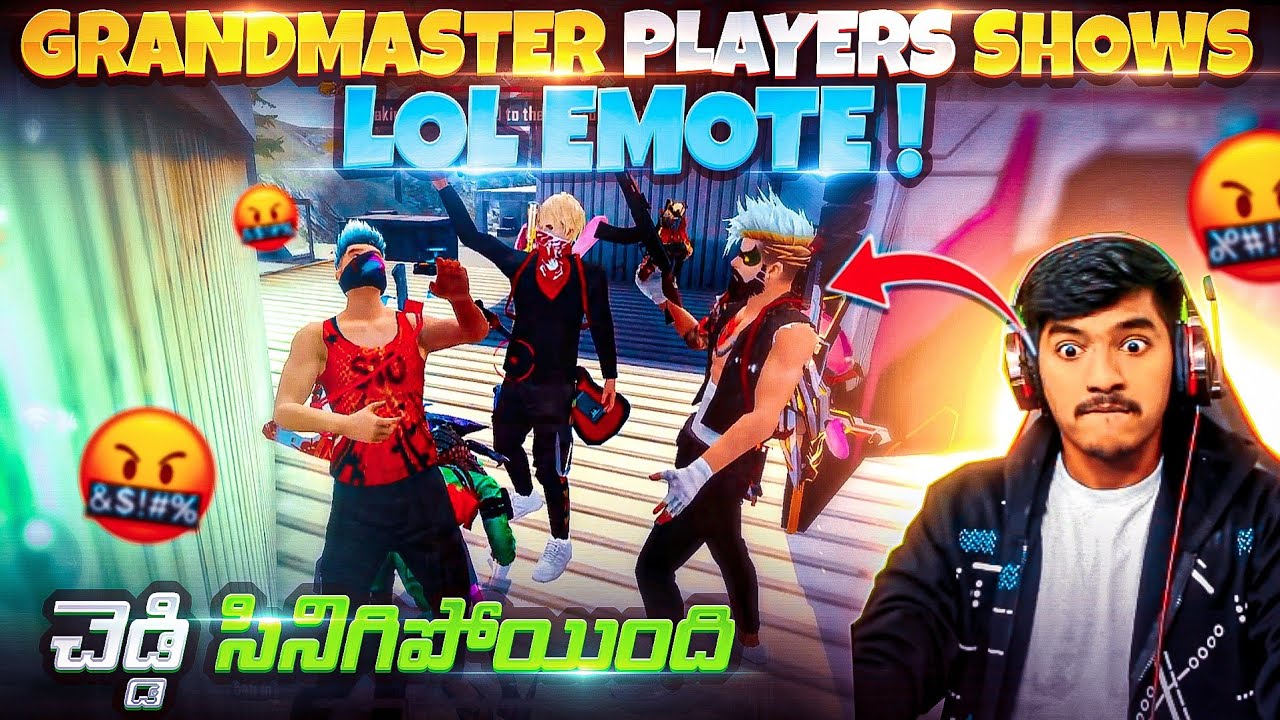 GRANDMASTER TOP1 SHOWS ME LOL EMOTE || EPIC REPLY BY PENNEM STAR 1VS4 ...