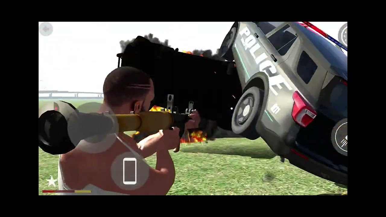 | A MAN BLEW UP A POLICE CAR WITH A THOMAS GUN GAME VIDEO | - YouTube