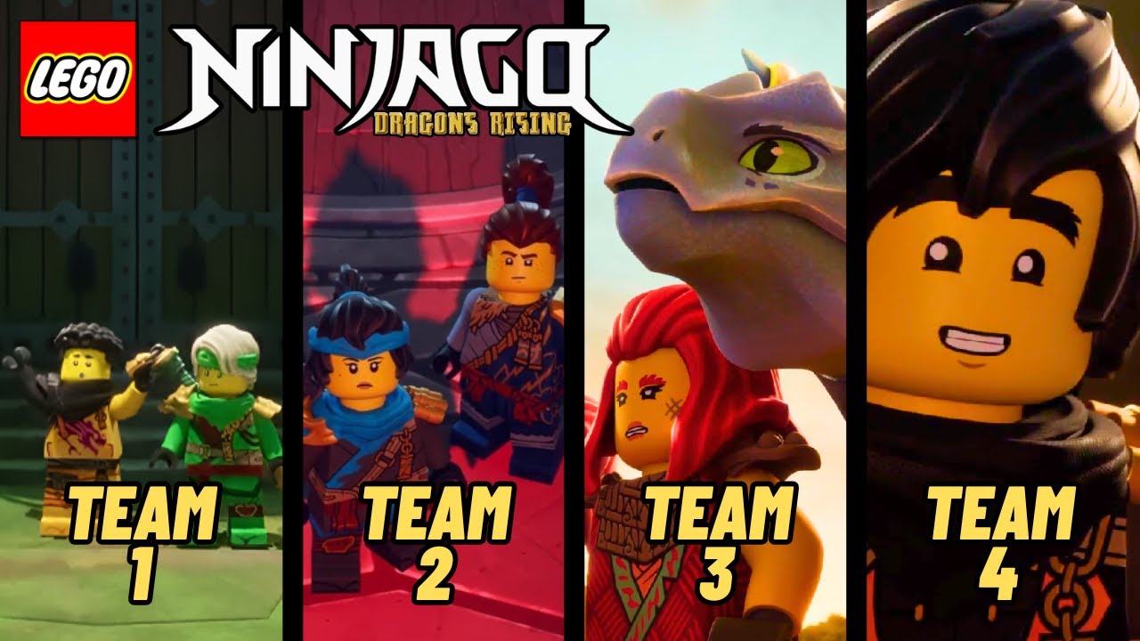 The Four Teams In Season 4 🐉 Ninjago Dragons Rising Season 4 Story ...