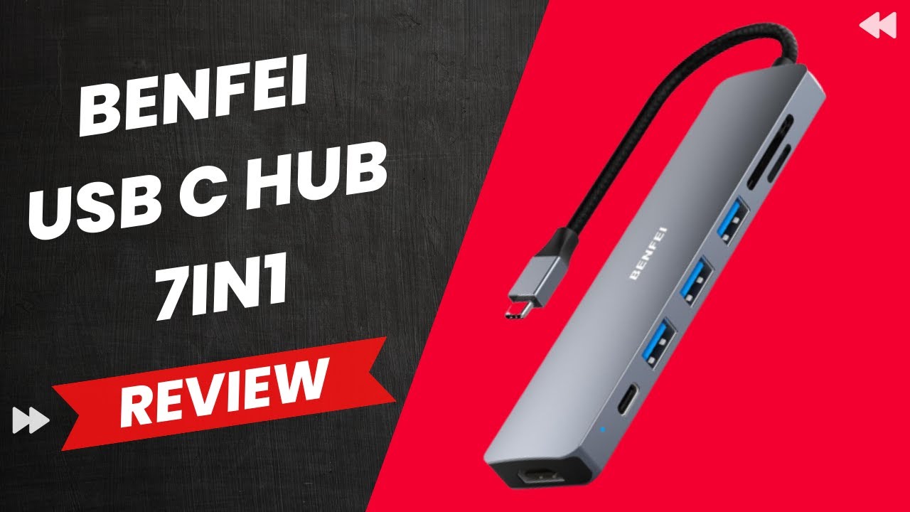 Efficient Multiport Connectivity: BENFEI USB C HUB 7in1 Review - YouTube