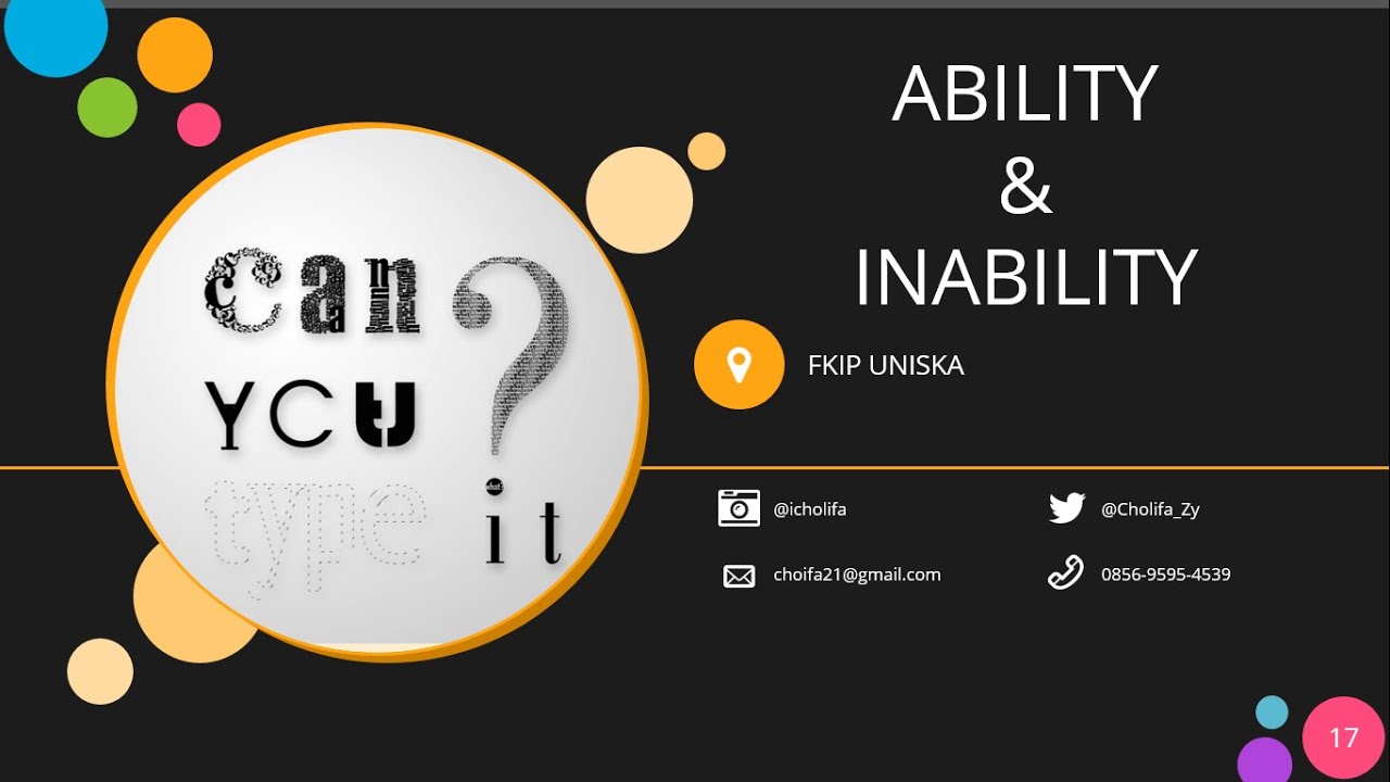ABILITY AND INABILITY KELAS 8 - YouTube